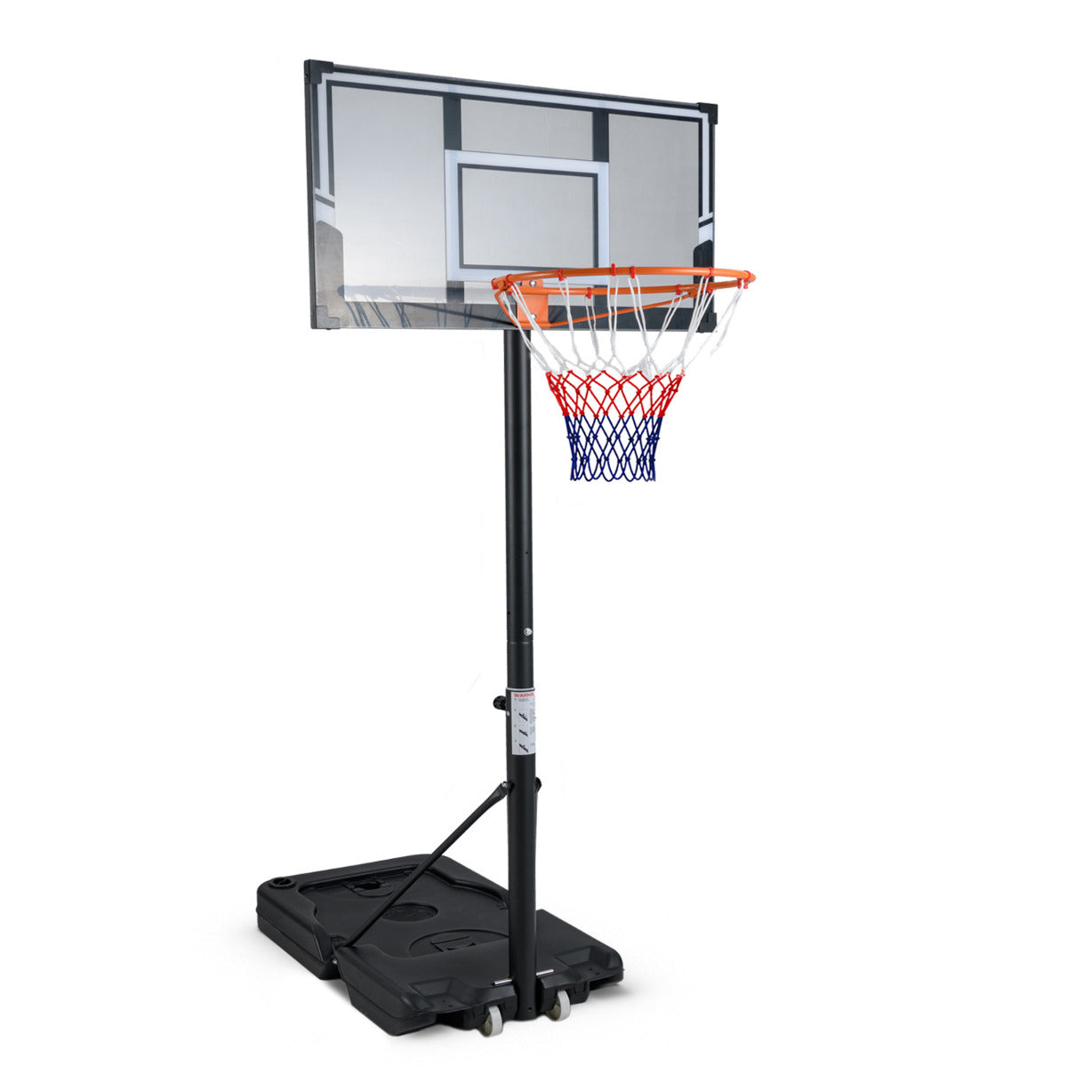 Adjustable Black Basketball Hoop 1-3m | Portable Wheels – Kids Mega Mart