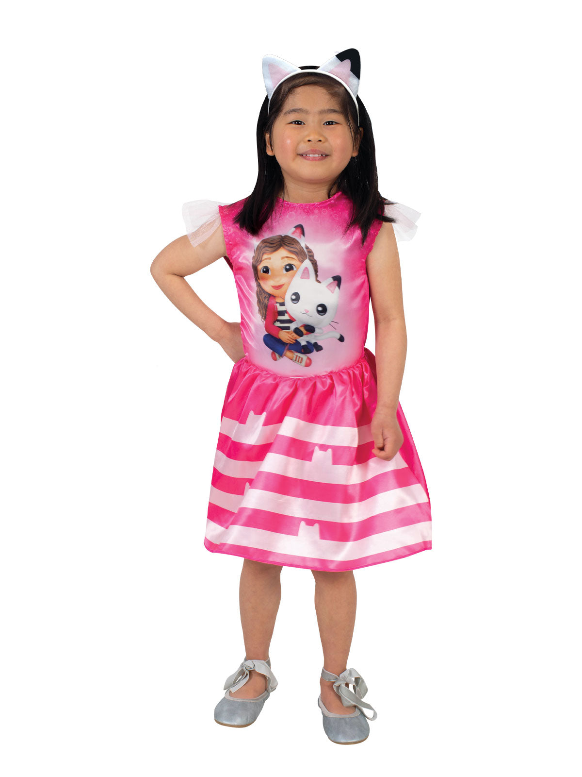 Gabby's Dollhouse Costume | Gabby & Pandy Dress with Cat Ears