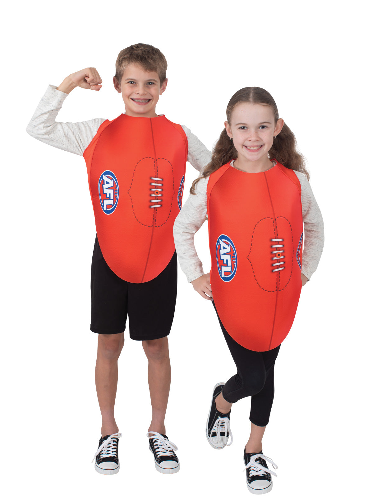 AFL Footy Costume| Official Kids Tabard with Printed Logo & Laces