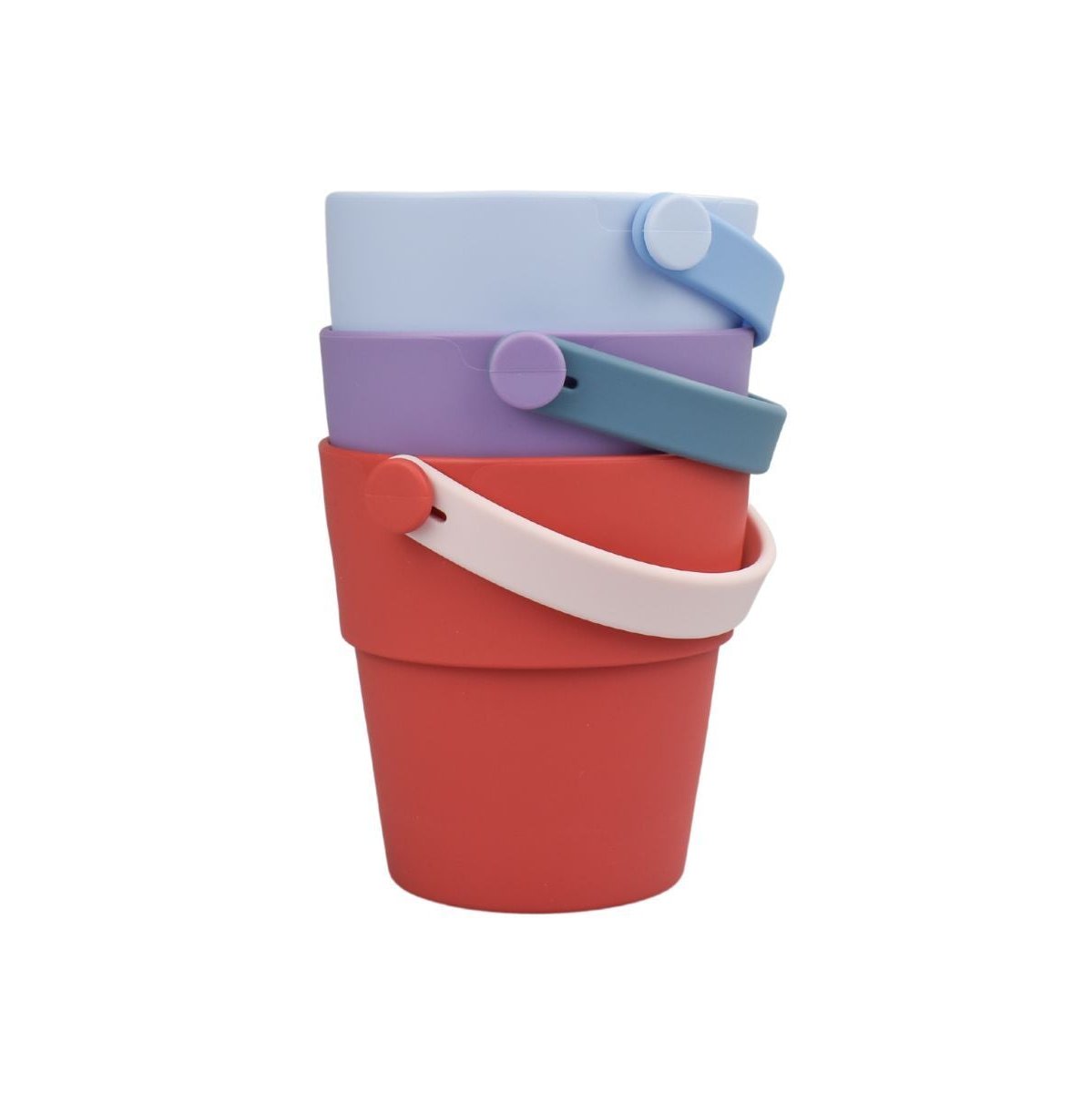 Silicone Shower Buckets | 3pc Set for Fun Water Play | Kids Mega Mart