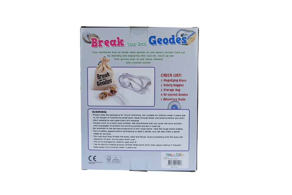 Break Your Own Geodes Kit | Discover Hidden Crystals – Kids Mega Mart