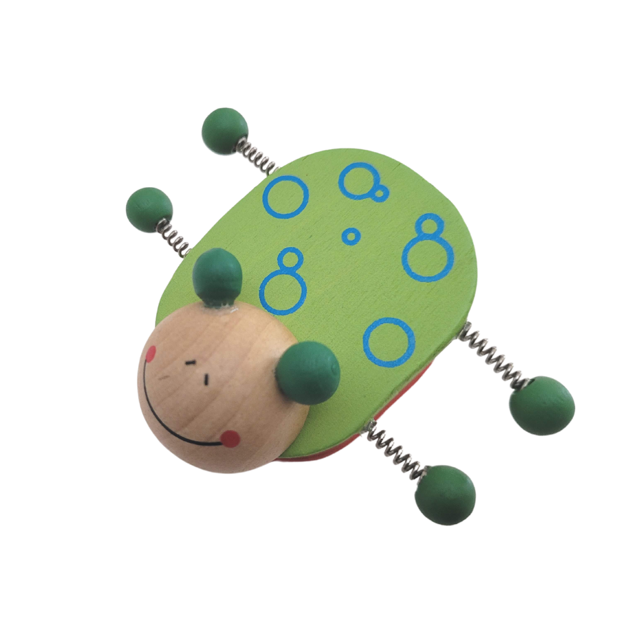 Cute Frog Magnetic Clip | Wooden Fridge Magnet & Paper Clip