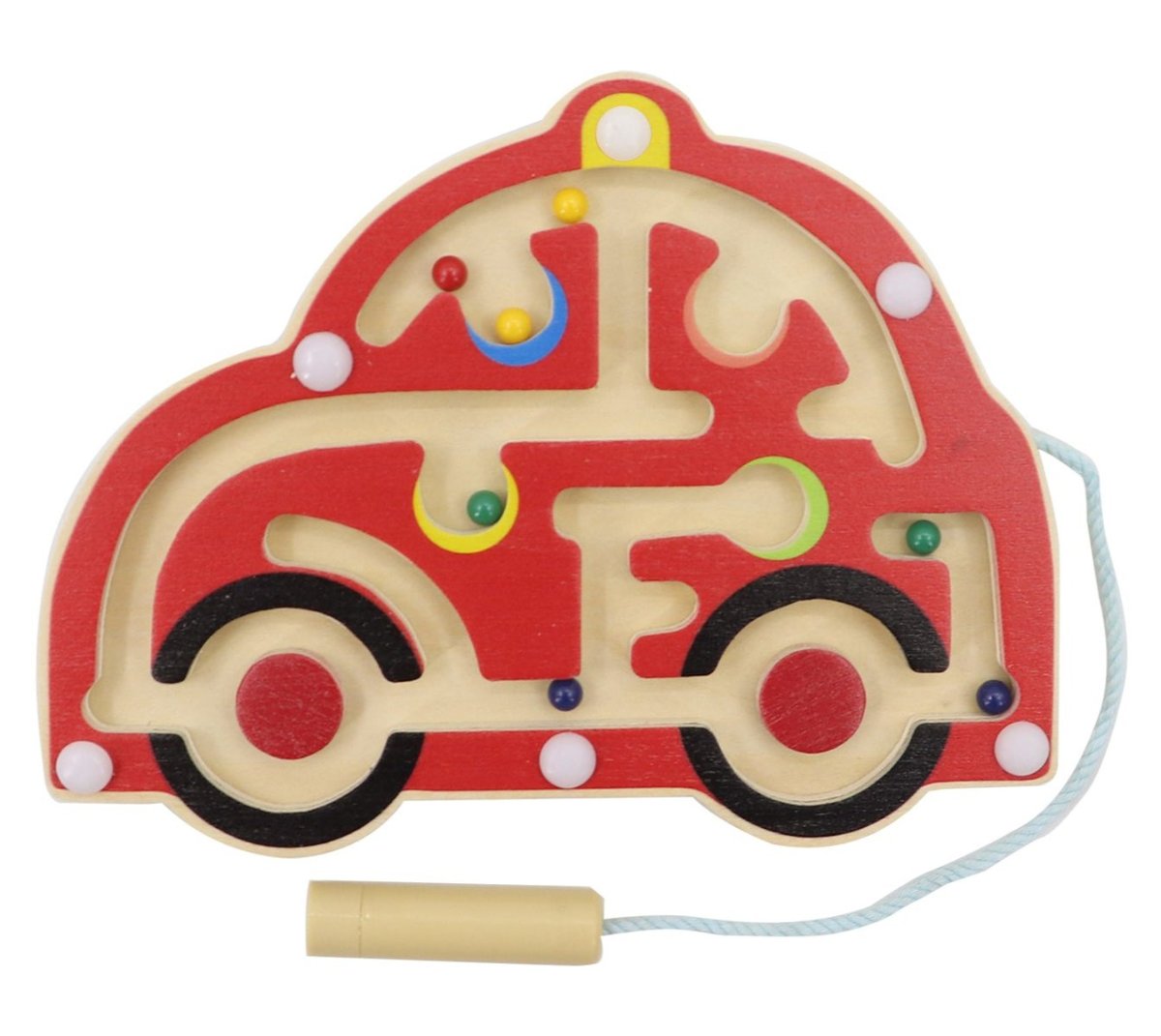 Kaper Kidz Wooden Car Magnetic Maze | Educational Travel Toy – Kids ...