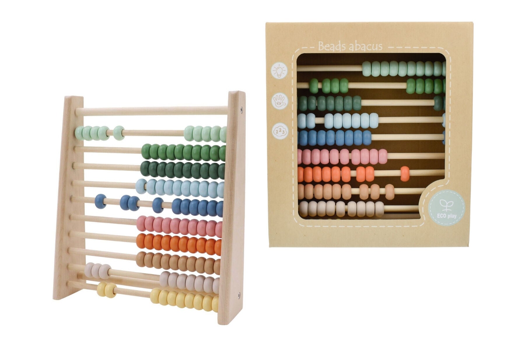 Wooden Abacus 100 Bead | Colorful Counting Toy for Kids | Math Fun ...