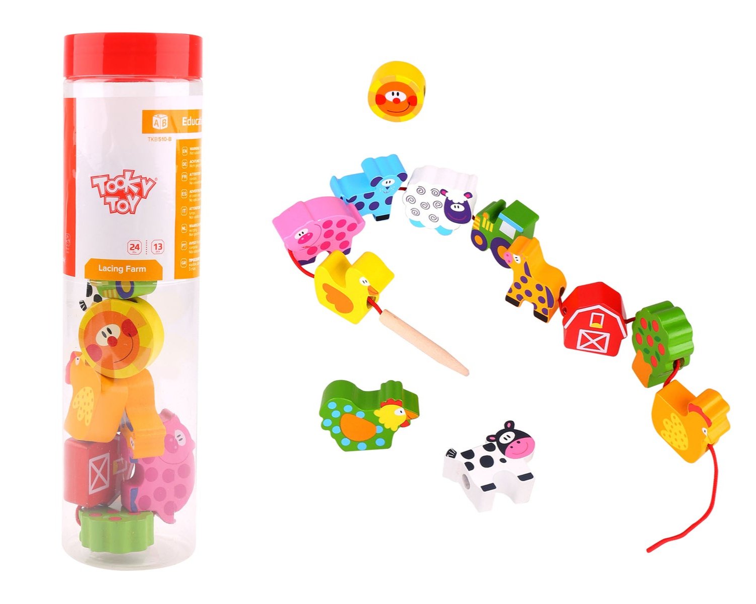 Lacing Blocks Farm Animals | Educational Toy for Kids