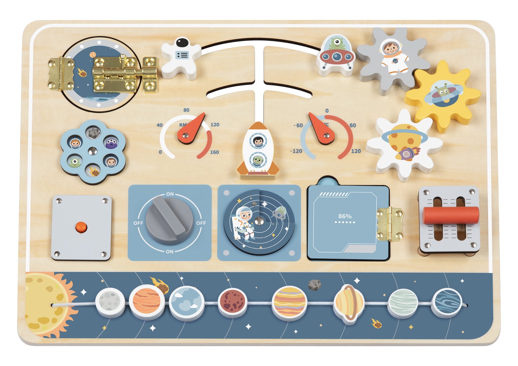Space Busy Board | Interactive Learning Toy for Little Explorers