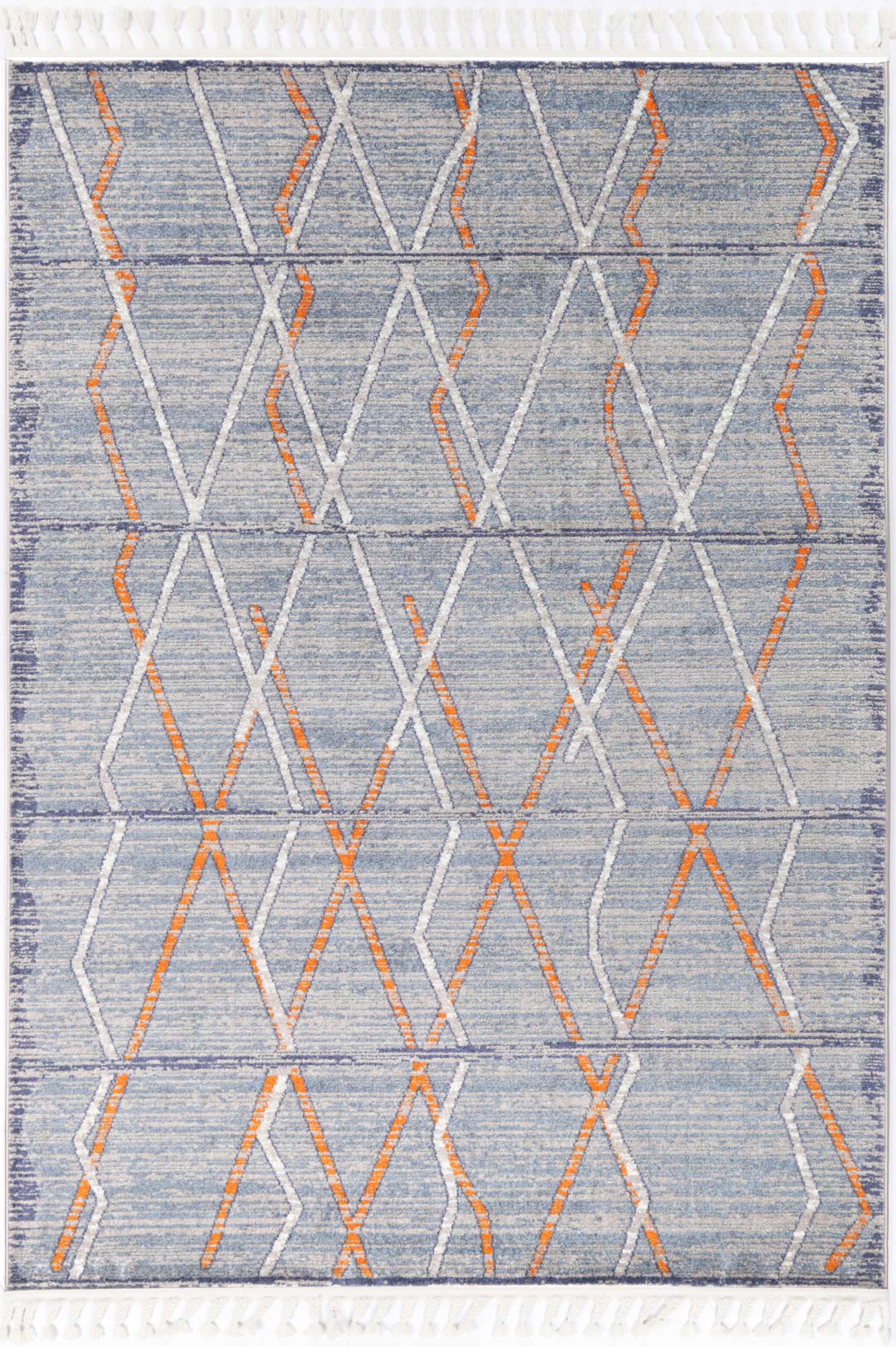 Vibrant Inca Blue Tribal Rug | Geometric Pattern | 200x290cm – Kids ...