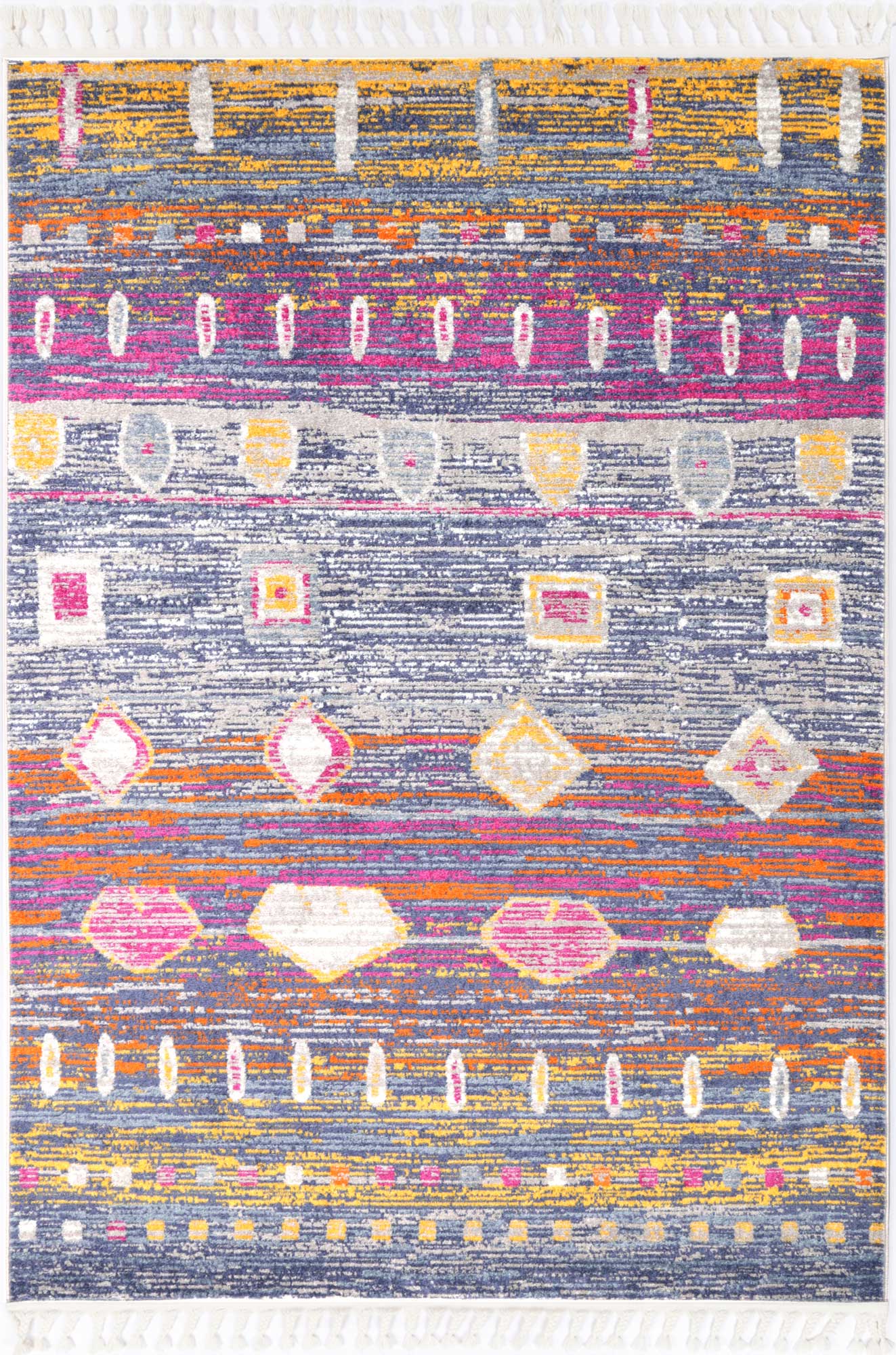 Tribal INCA Blue Rug | Ancient Patterns for Modern Spaces – Kids Mega Mart
