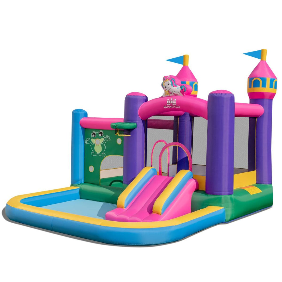 Inflatable Bounce House | Colorful 6-in-1 Kids Fun Zone – Kids Mega Mart