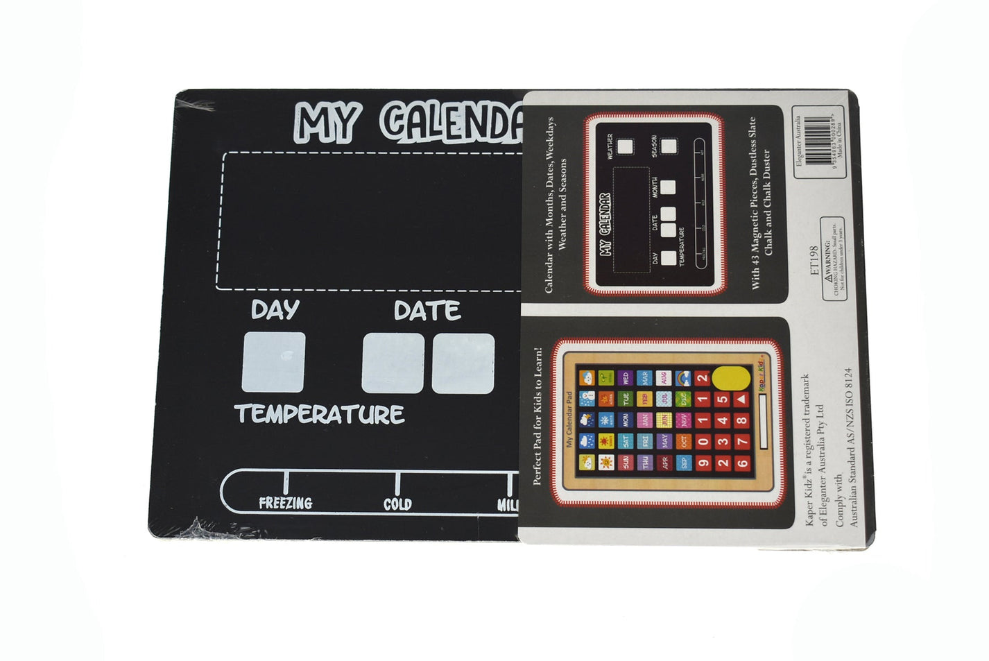 Kaper Kidz MY Calendar Pad | Wooden Design with Magnetic Tiles