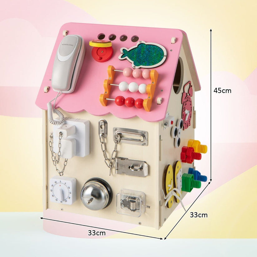 Pink Interactive Play House | Sensory Games for Toddlers – Kids Mega Mart