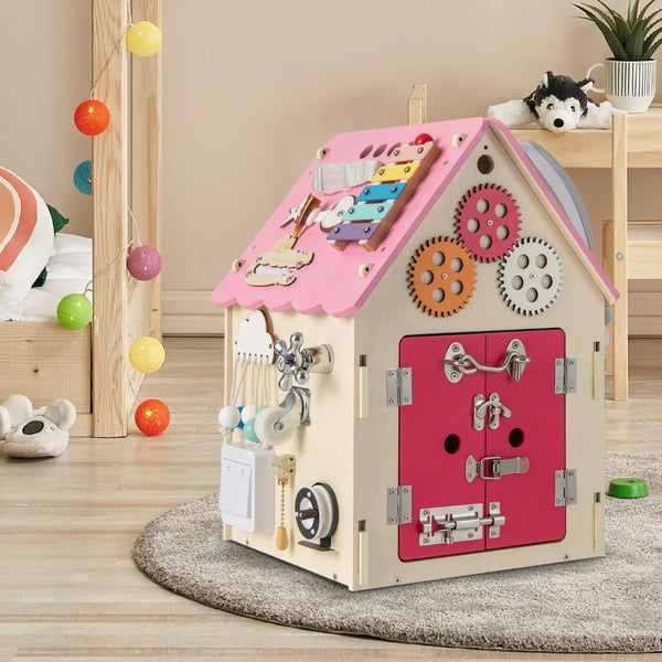 Pink Interactive Play House | Sensory Games for Toddlers – Kids Mega Mart