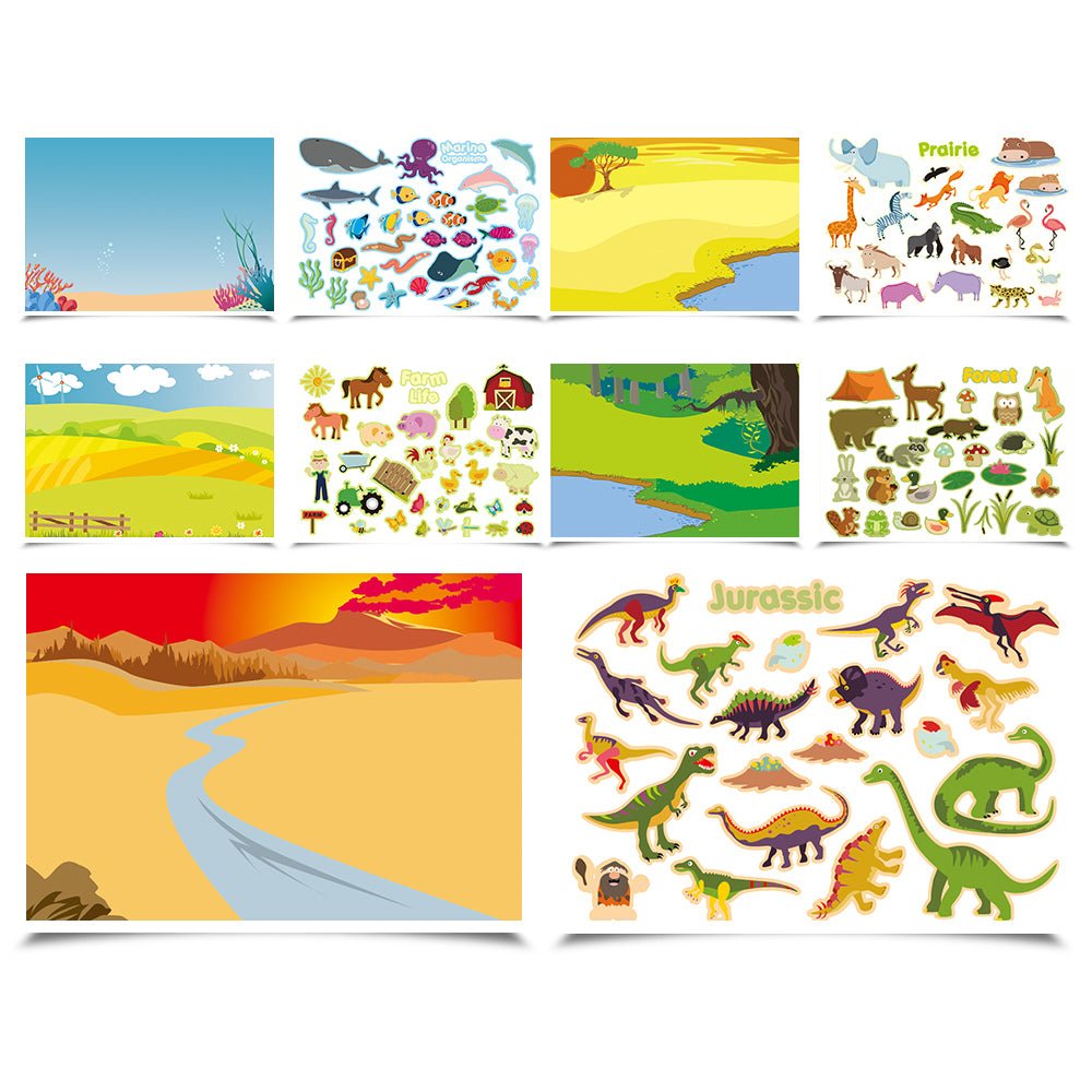 Reusable Sticker Pad Set Animal World from JarMelo