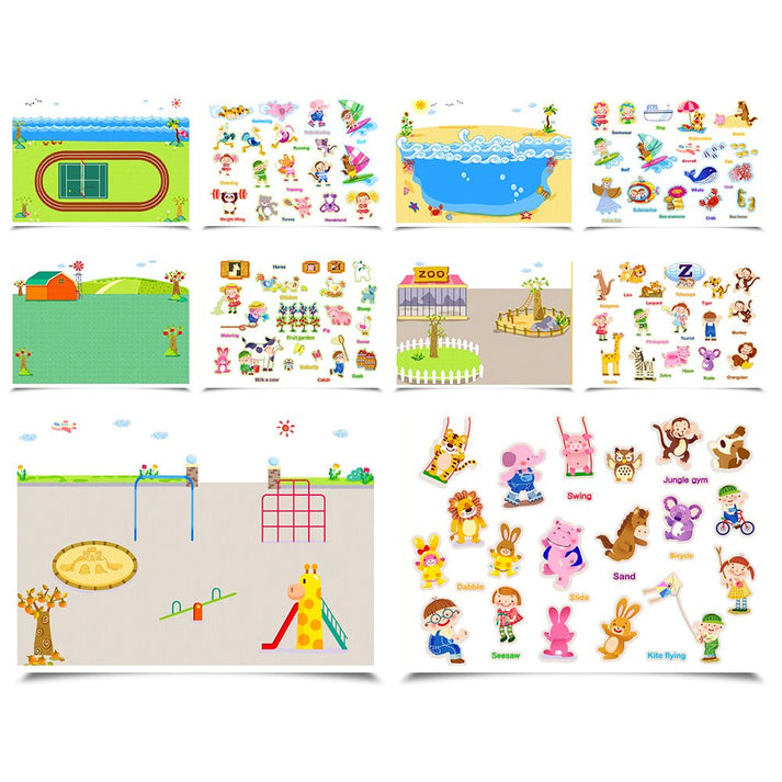 Reusable Sticker Pad Set City Park by JarMelo – Kids Mega Mart
