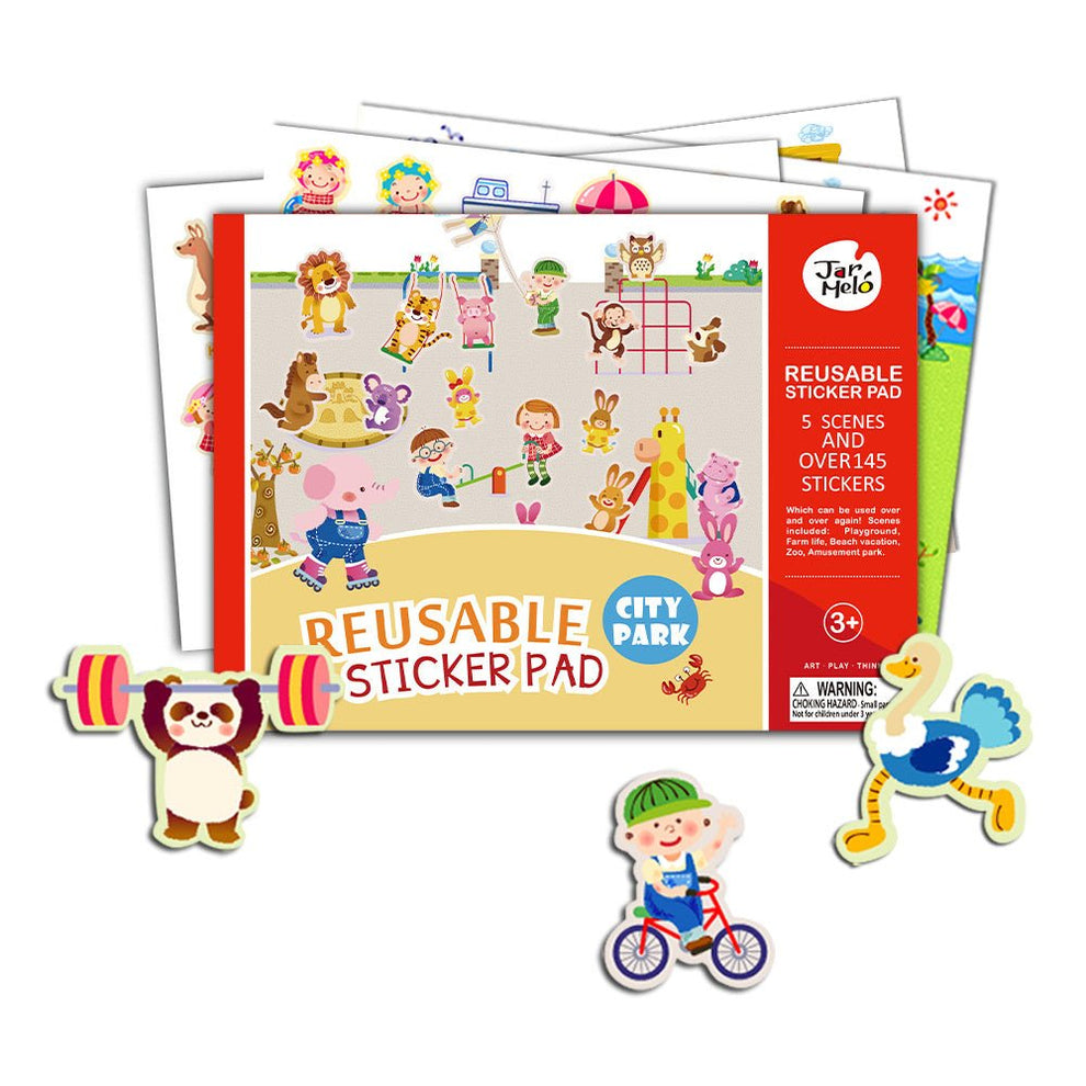 Reusable Sticker Pad Set City Park by JarMelo – Kids Mega Mart