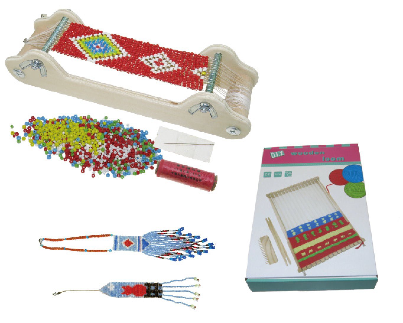 Wooden Bead Loom Craft Kit for Kids | Creative Fun – Kids Mega Mart