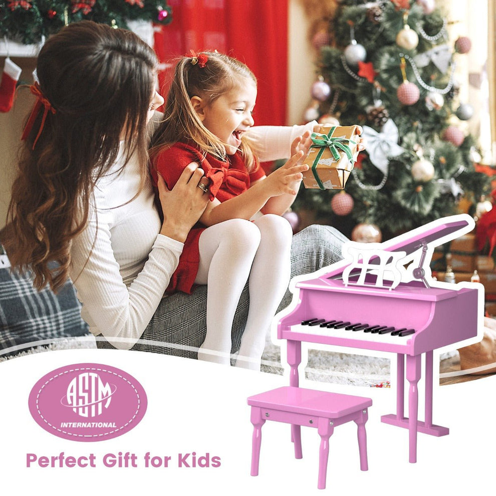 Pink 30-Key Piano Keyboard Toy for Kids | Musical Learning Fun