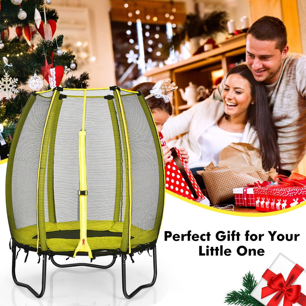 Safe 42" Kids Trampoline with Enclosure Net | Outdoor Play Set – Kids ...