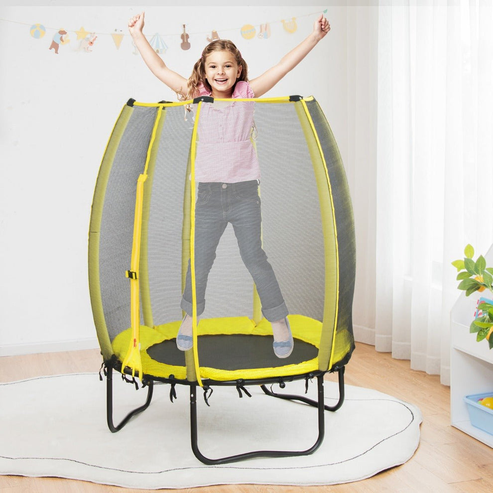 Safe 42" Kids Trampoline with Enclosure Net | Outdoor Play Set – Kids ...