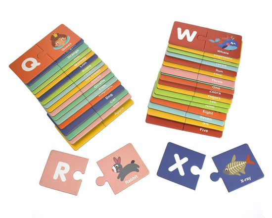 Alphabet and Number Matching Puzzle Game