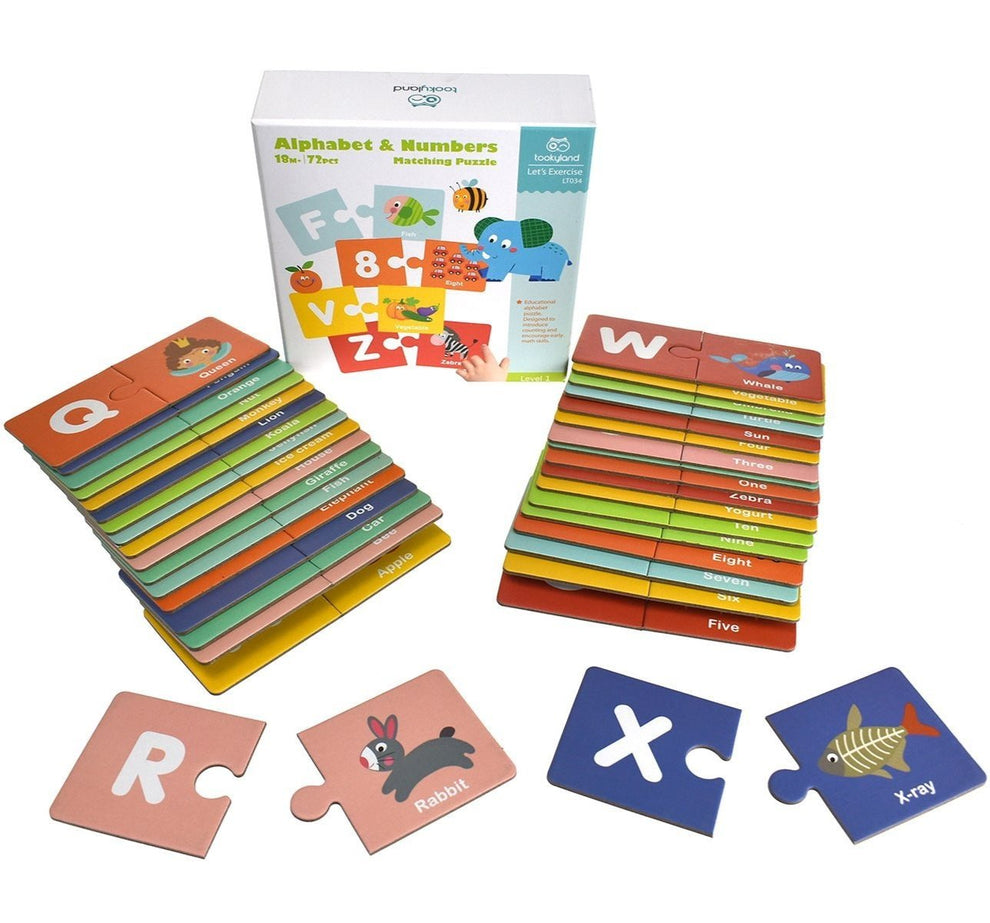 Alphabet and Number Matching Puzzle Game – Kids Mega Mart