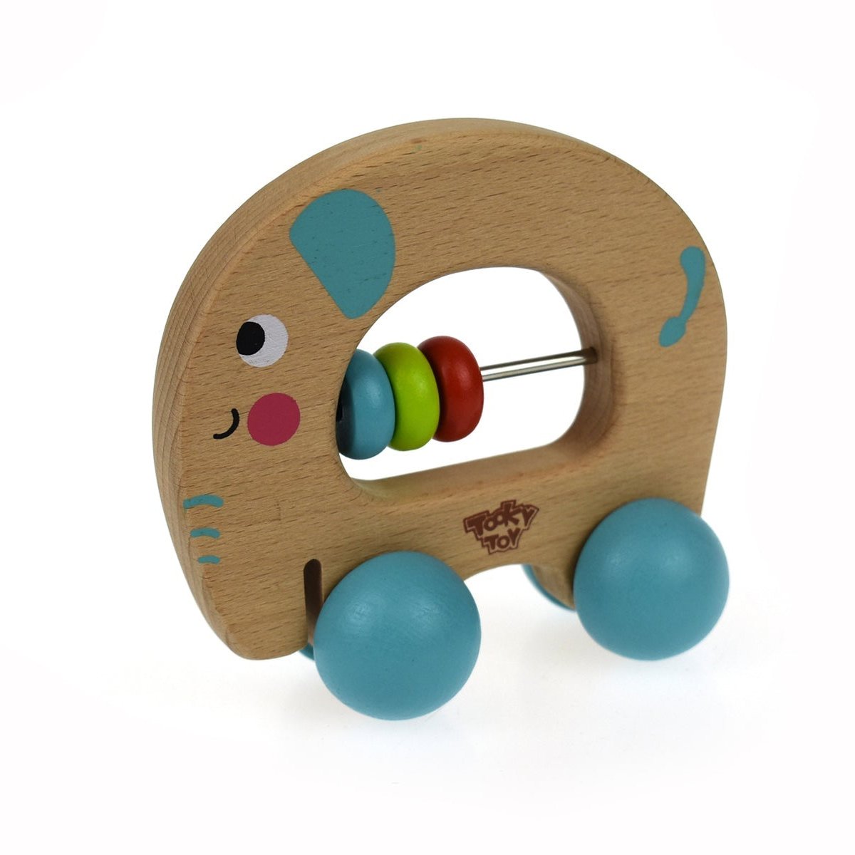 Animal Roller Elephant by Tooky Toy | Push Toy for Kids – Kids Mega Mart