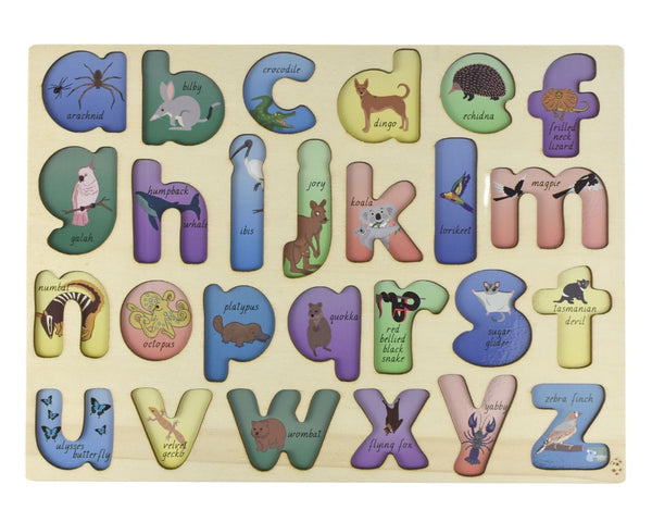 Kids A to Z Lowercase Alphabet Puzzle | Australian Animals – Kids Mega Mart