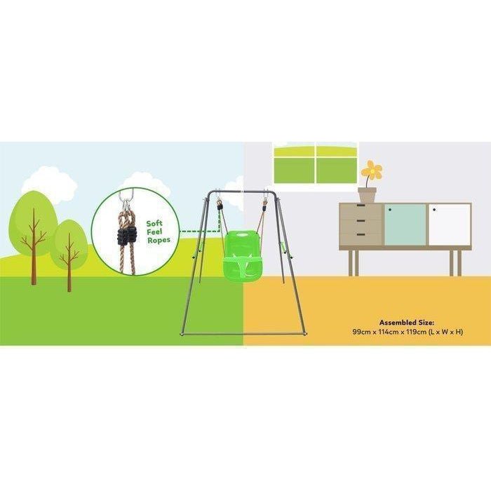 Bobcat Foldable Toddler Swing Set | Indoor & Outdoor Play