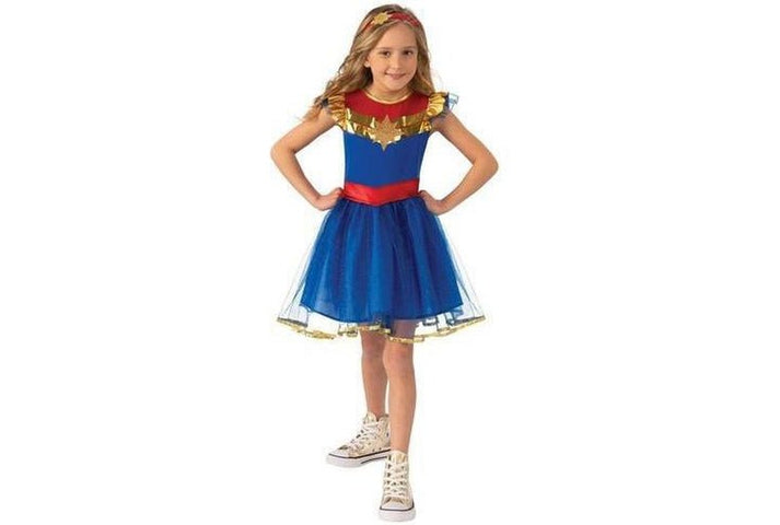 Captain Marvel Tutu Dress | Girls Superhero Costume – Kids Mega Mart