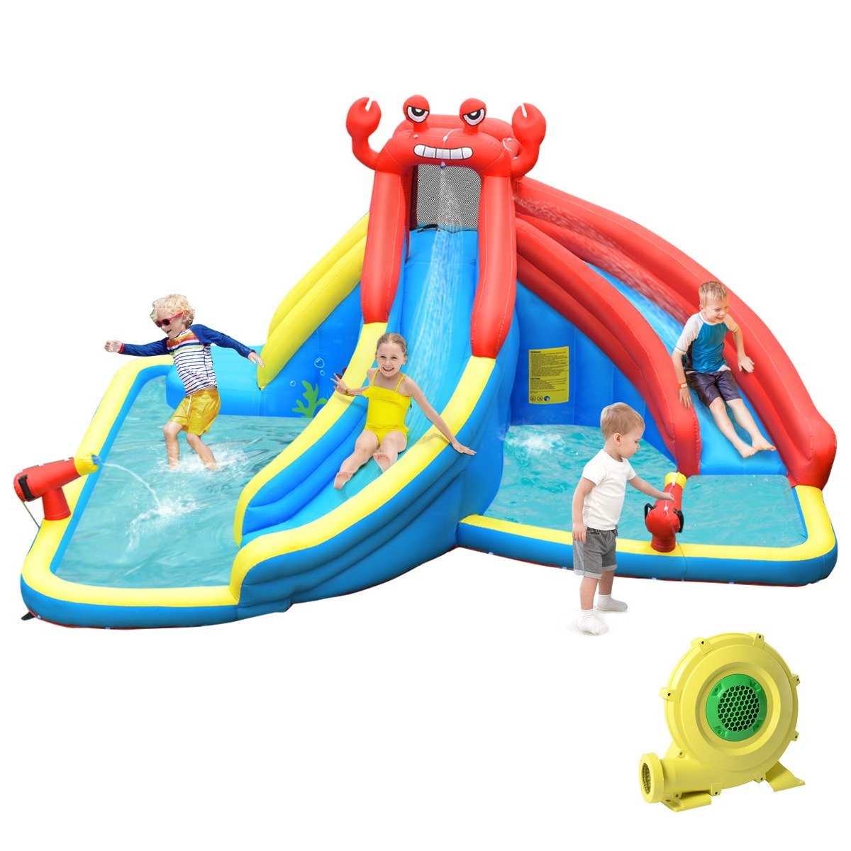 Crab Inflatable Water Slide | Fun for Kids Summer Adventures