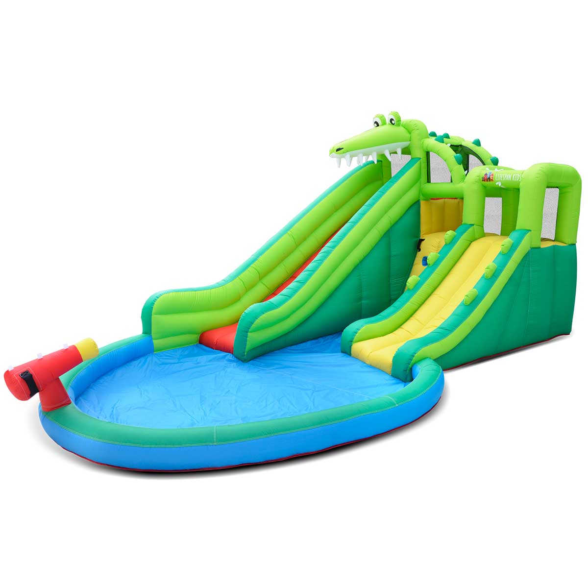 Crocadoo Inflatable Water Slide | Backyard Fun for Kids 3-10