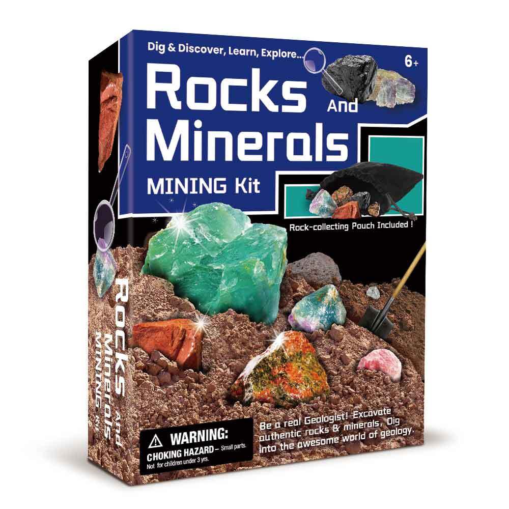 Kaper Kidz Rocks & Minerals Mining Kit: Excavate Real Gems.