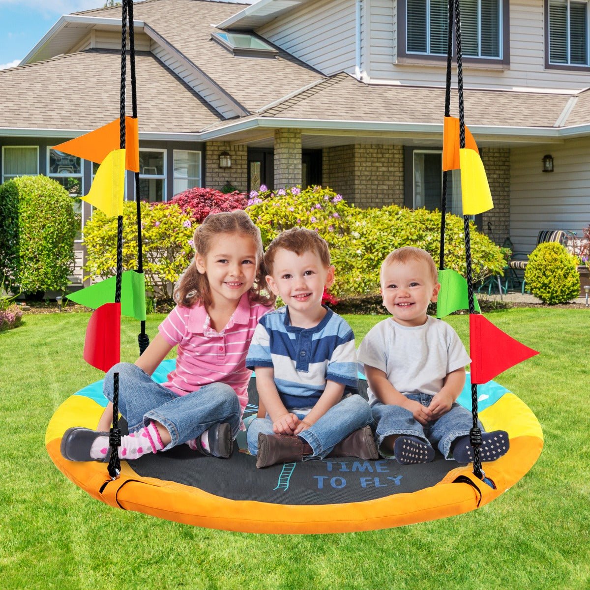 Dinosaur Flying Saucer Tree Swing | Fun for Kids and Adults