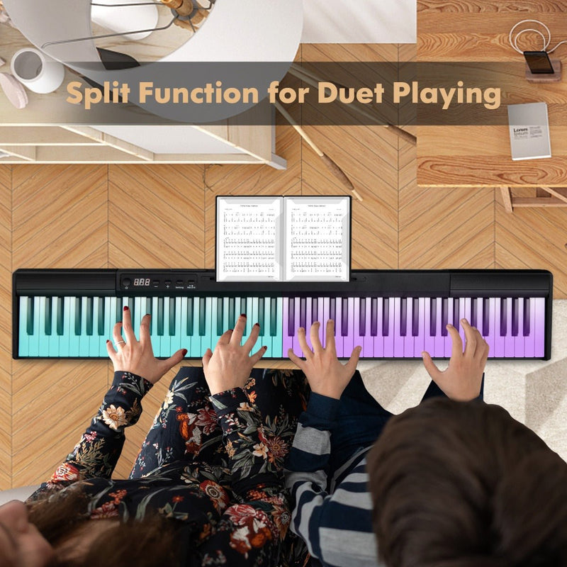 Electric Lighted Piano Keyboard with Sustain Pedal | Kids Mega Mart