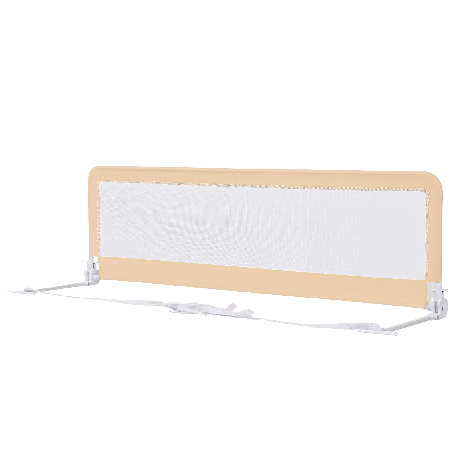 Foldable Mesh Bed Rail | Safe and Adjustable for Toddlers - Beige ...