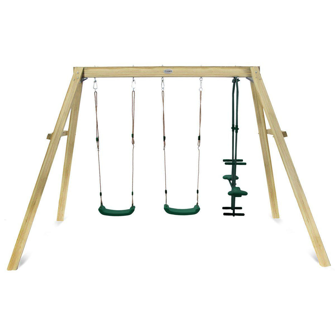 Forde Wooden Double Swing Set & Glider | Kids Mega Mart