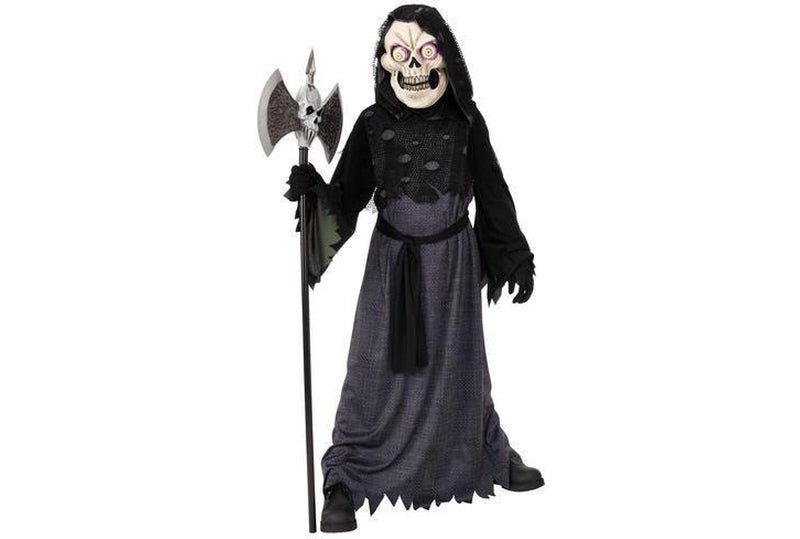 Spooky Google|Eyed Skeleton Robe Costume for Kids | Halloween