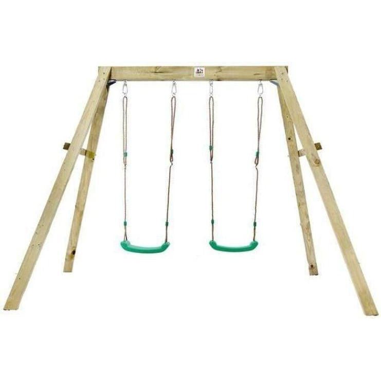 Holt Double Wooden Swingset for Kids | Outdoor Play Equipment