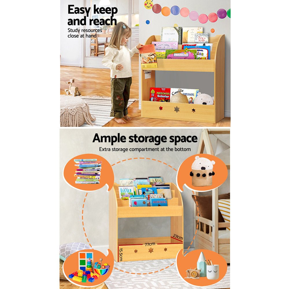 Keezi Kids Bookshelf - Display & Organize Toys! Shop Now – Kids Mega Mart
