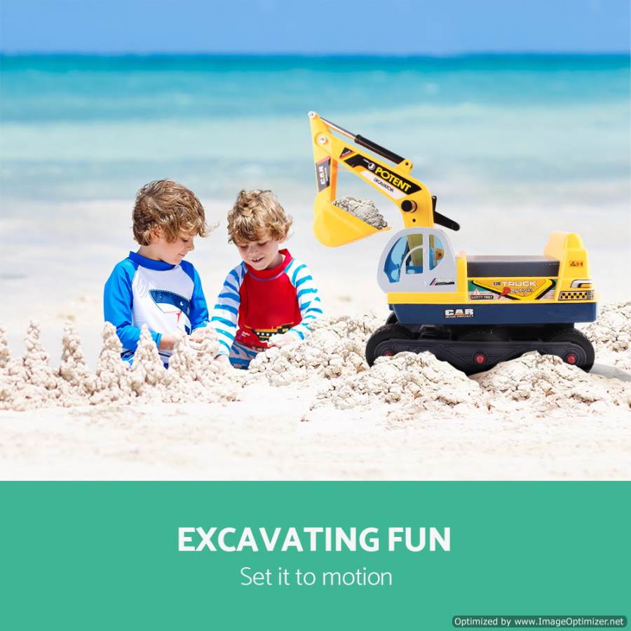 Kids Ride On Excavator Digger Yellow | Australia Delivery