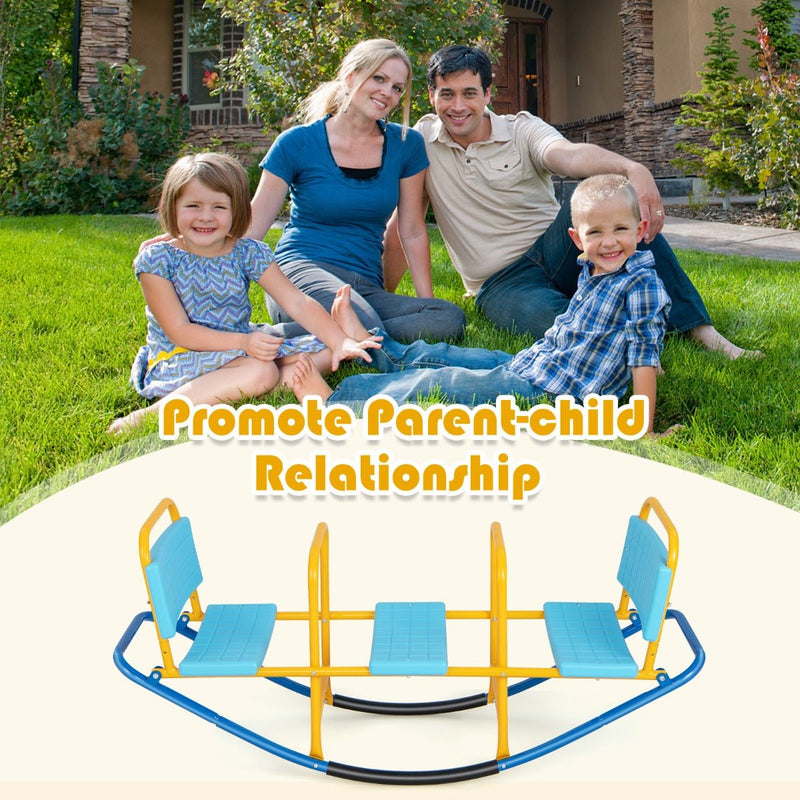 Kids Metal Rocking Seesaw - 3 Seater | Shop Now at Kids Mega Mart