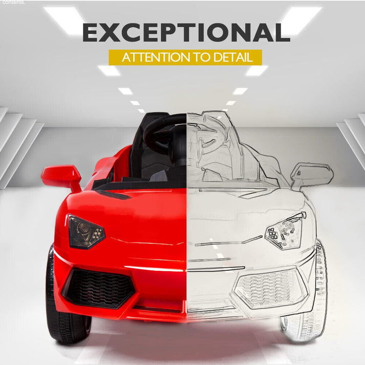 Buy Rovo Kids Lamborghini Inspired Ride On Car Red – Kids Mega Mart