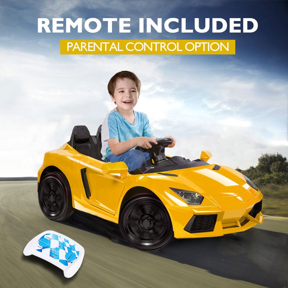 Buy Rovo Kids Lamborghini Inspired Ride On Car Yellow