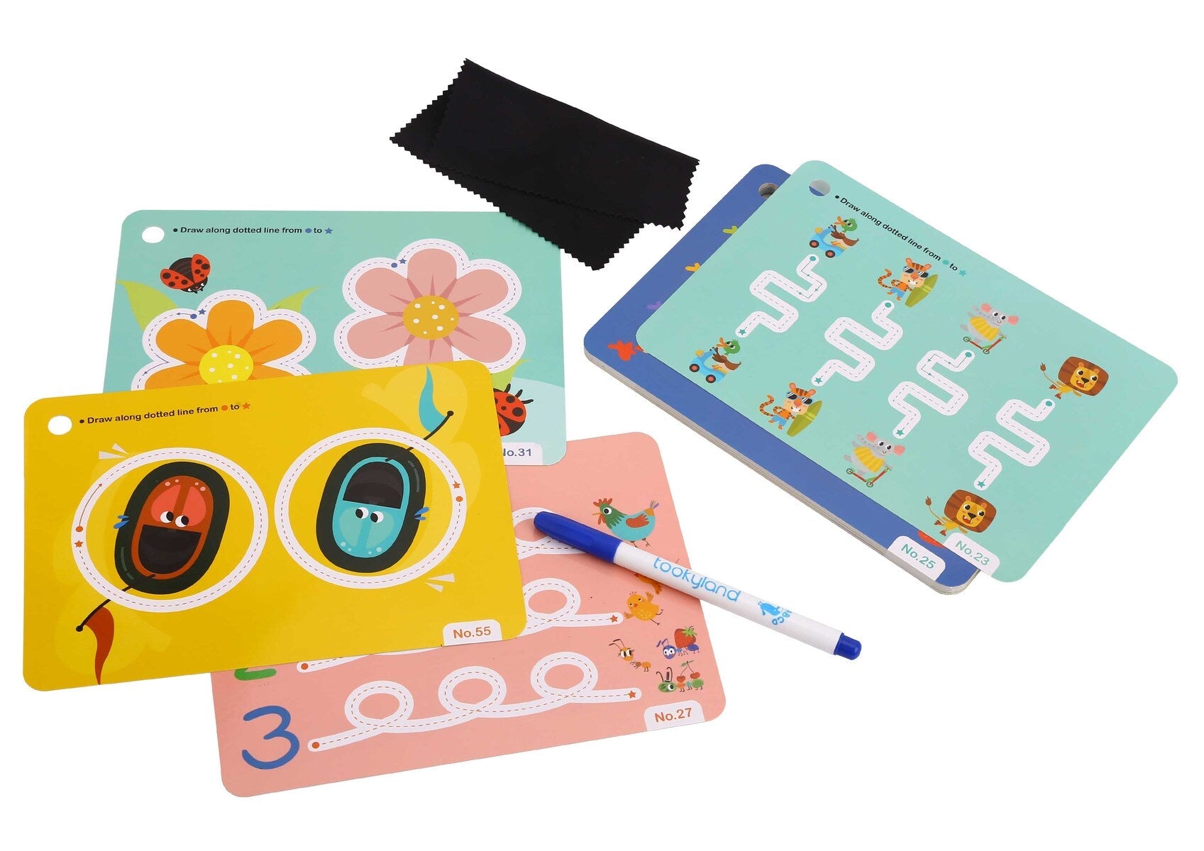 Let's Trace|Tracing Lines & Trails Flash Cards by Tookyland