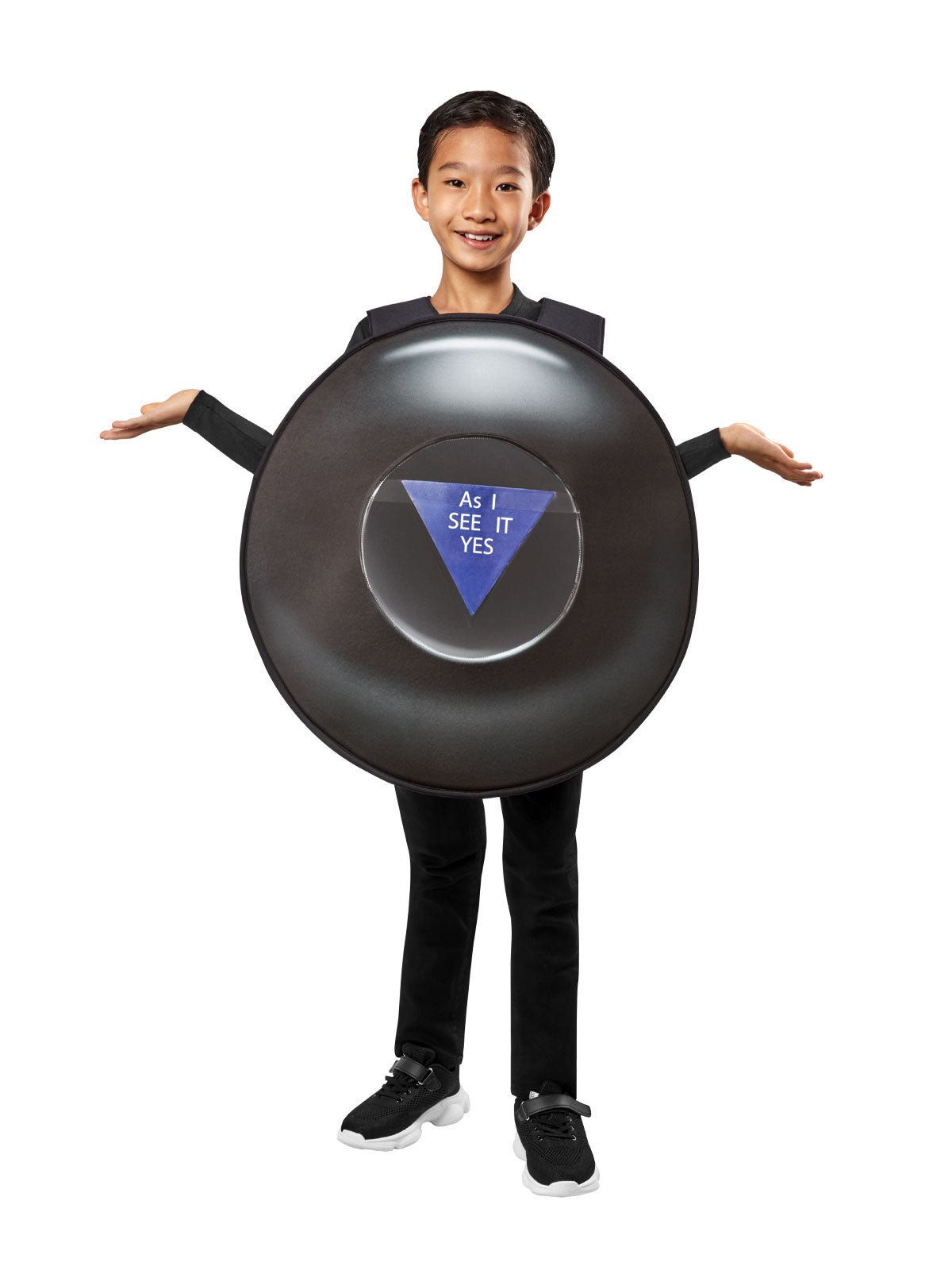 Magic 8|Ball Costume | Interactive Kids Tabard with Changeable Cards