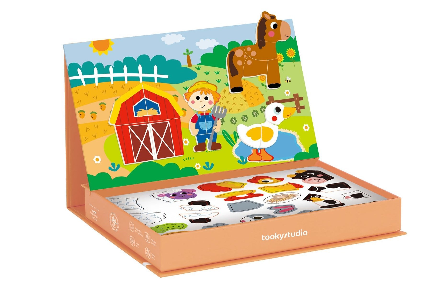 Magnetic Farm Travel Play Box for Kids | Interactive Play