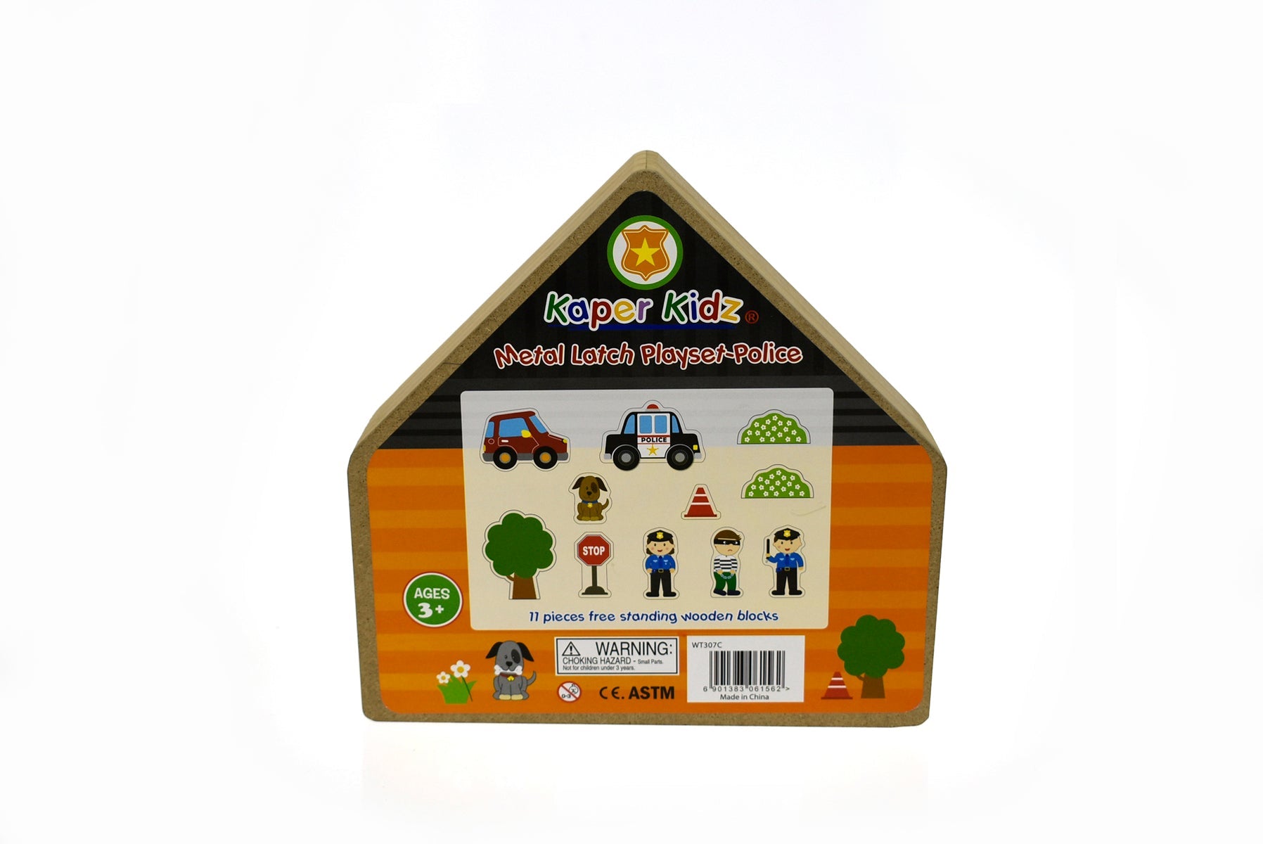 Wooden Metal Latch Playset | Police by Kaper Kidz – Kids Mega Mart
