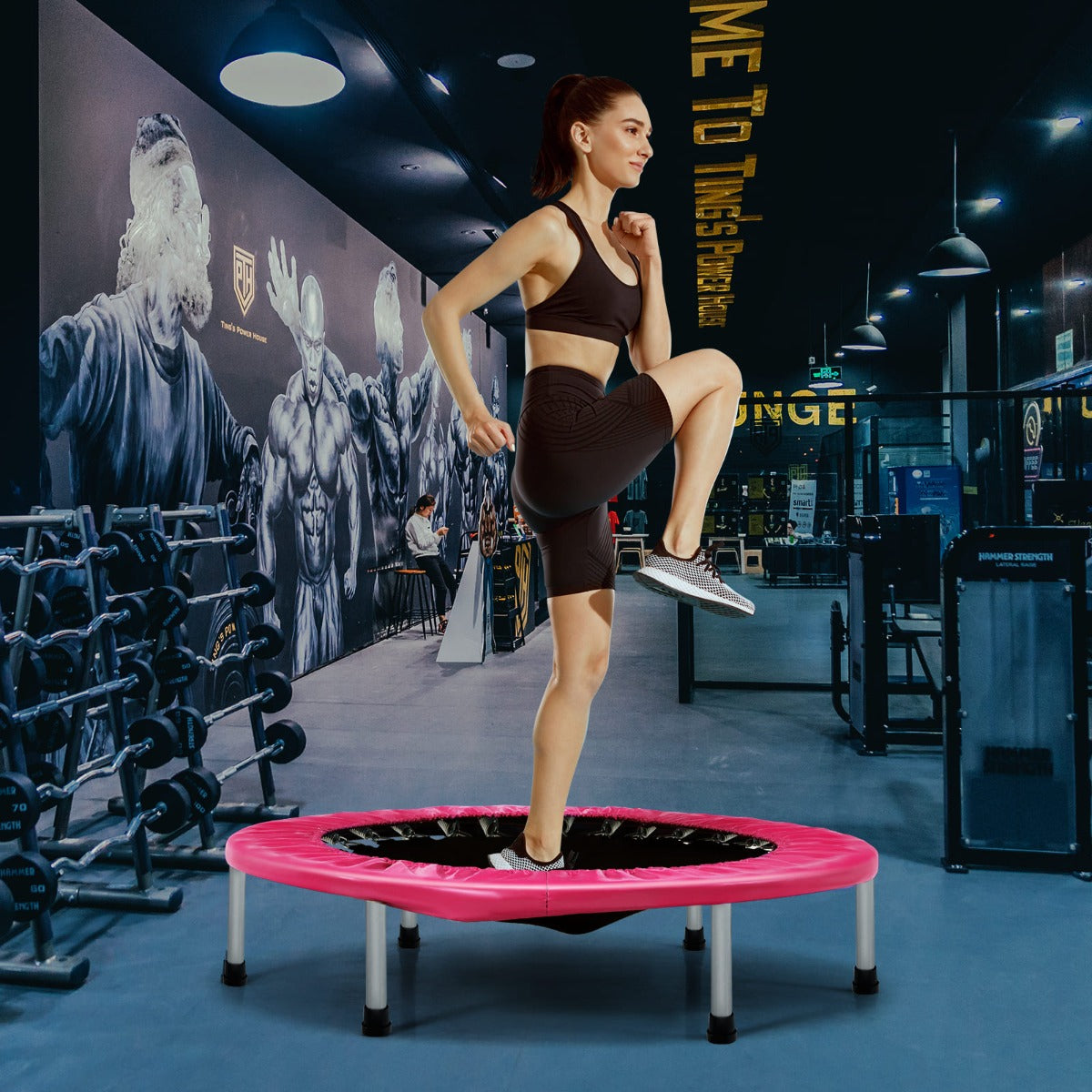 Portable Mini Trampoline for Kids & Adults - Safe & Foldable