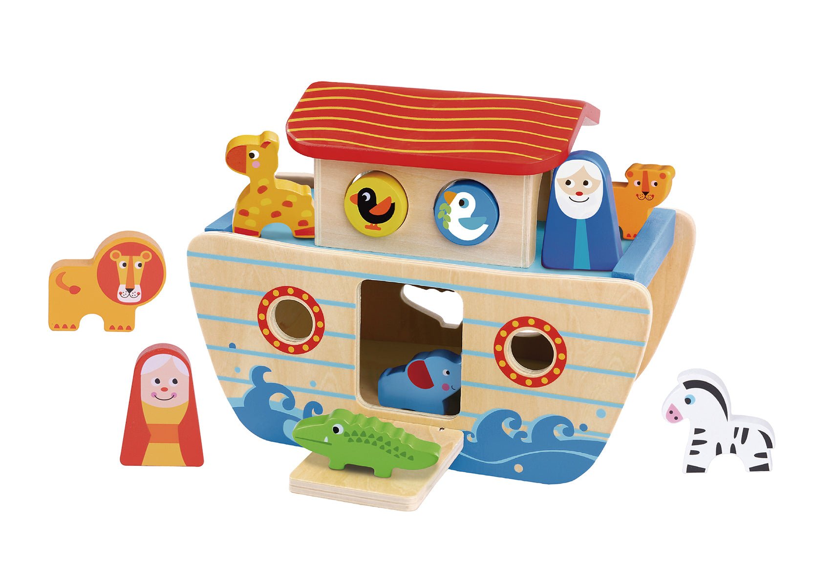 Tooky Toy Noah's Ark Wooden Playset – Kids Mega Mart