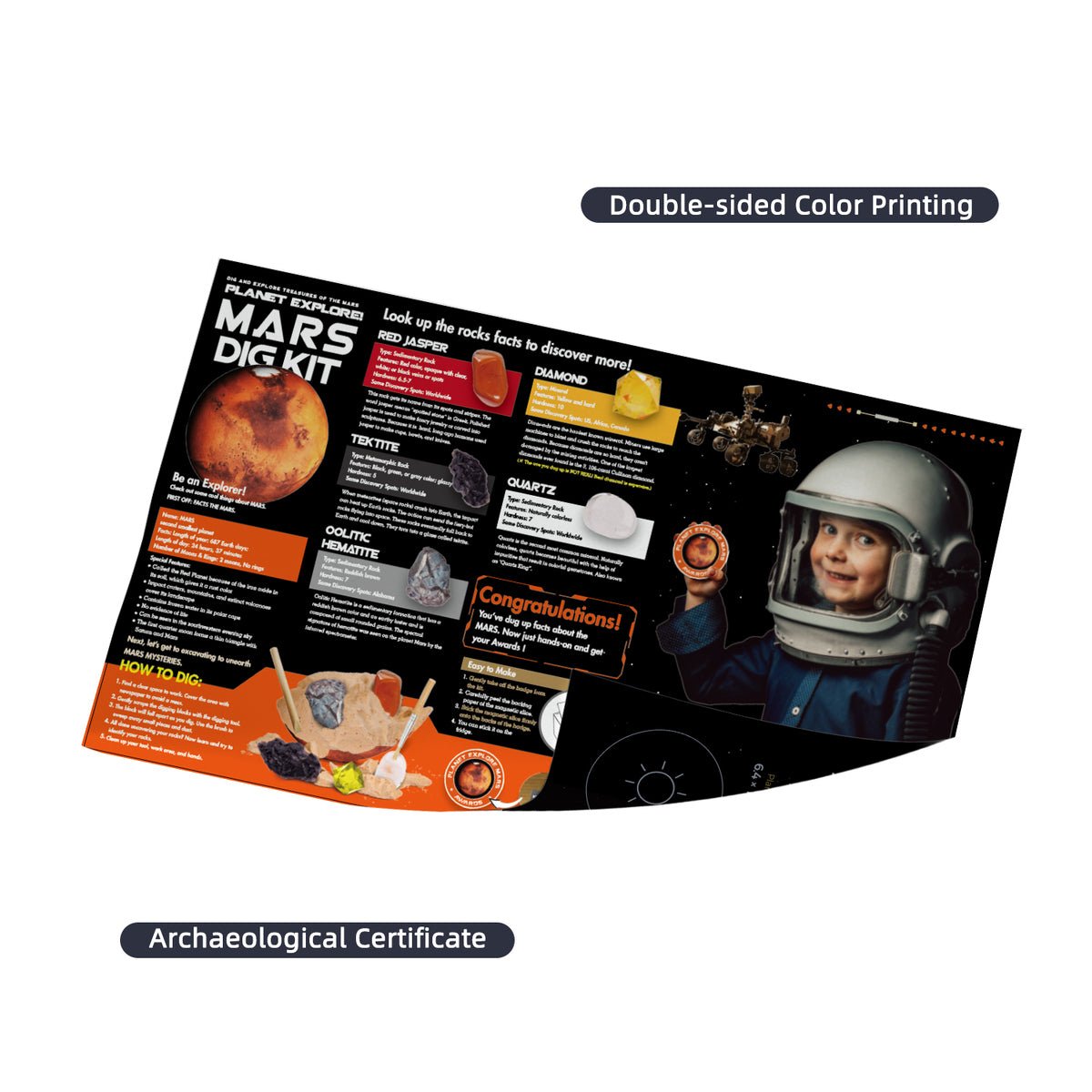 Buy Mars Gemstone Excavation Kit for Kids | Discover Martian Rocks ...